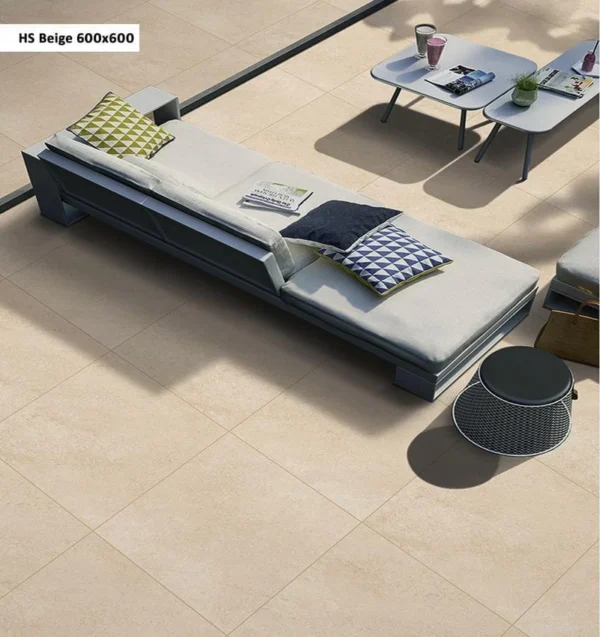 Hammerstone Beige Outdoor Porcelain Paving Tiles – 600×600 – 20mm ...